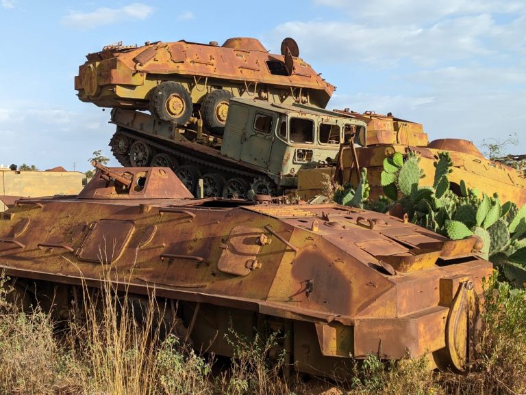 Asmara Tank Graveyard — Young Pioneer Tours