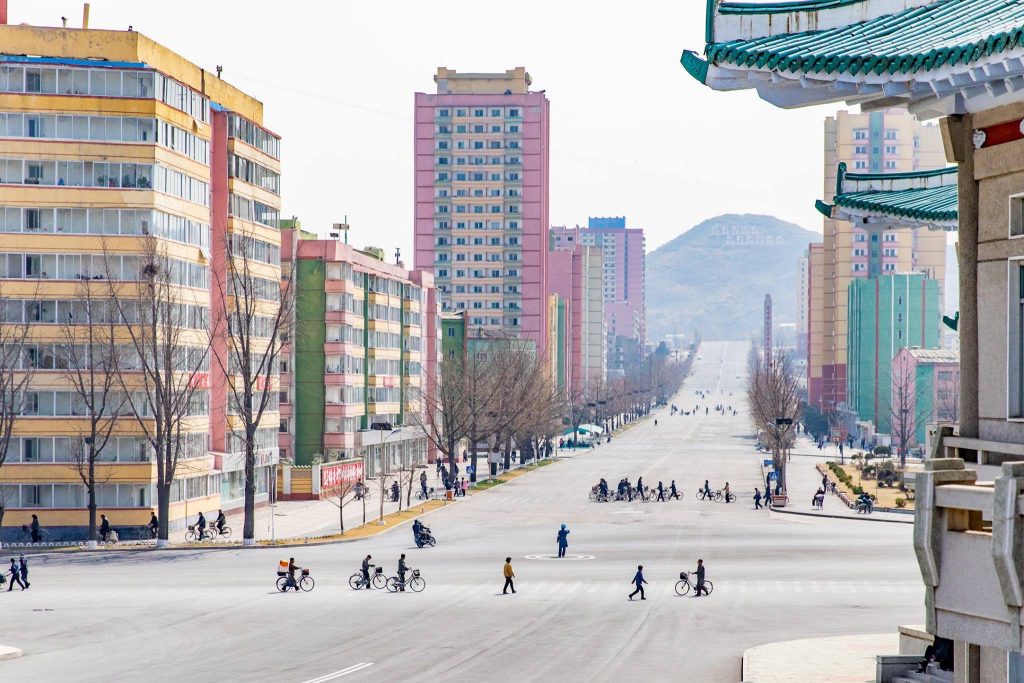 North Korean Window View: Bicycles — Young Pioneer Tours